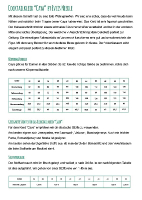 Schnittmuster CAYA- bei Evlis Needle kaufen