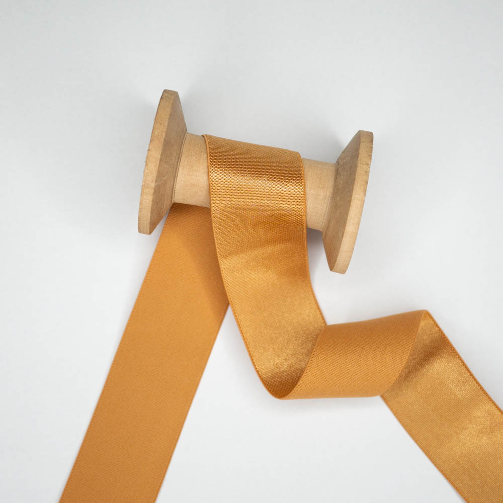 Satin Gummiband Deluxe ocker - Gummibänder Meterware bei Evlis Needle ...