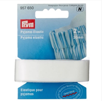 Prym Gummiband weiß Pyjama-Elastic 2m - Gummibänder bei Evlis Needle kaufen