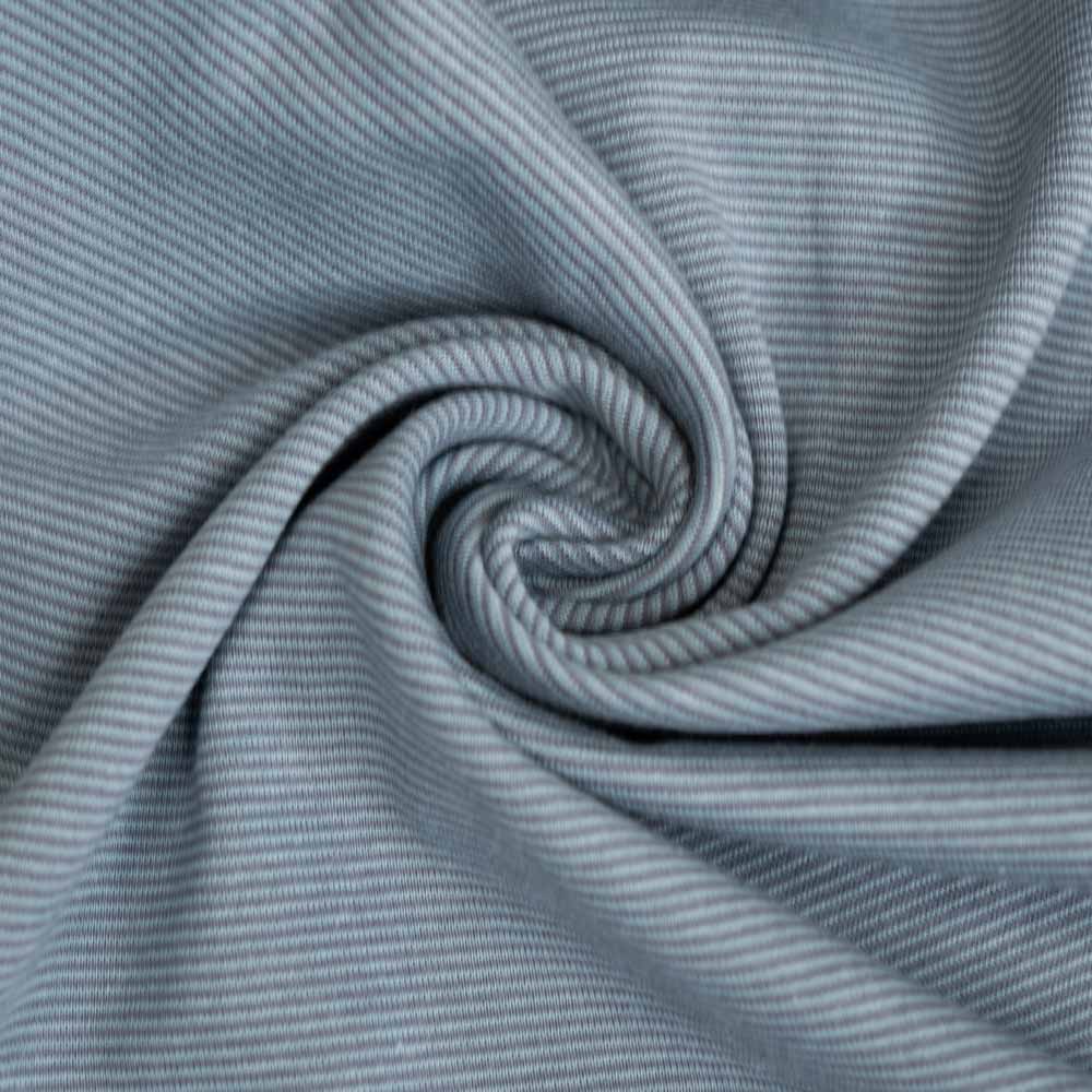 Ringel Bündchen Lisa jeansblau - Stoffe bei Evlis Needle kaufen