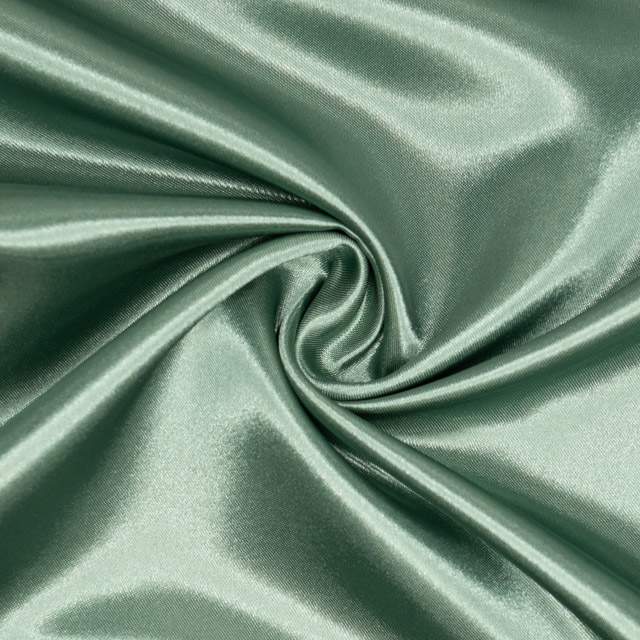Satin Glänzend Uni dusty mint - Stoffe bei Evlis Needle kaufen