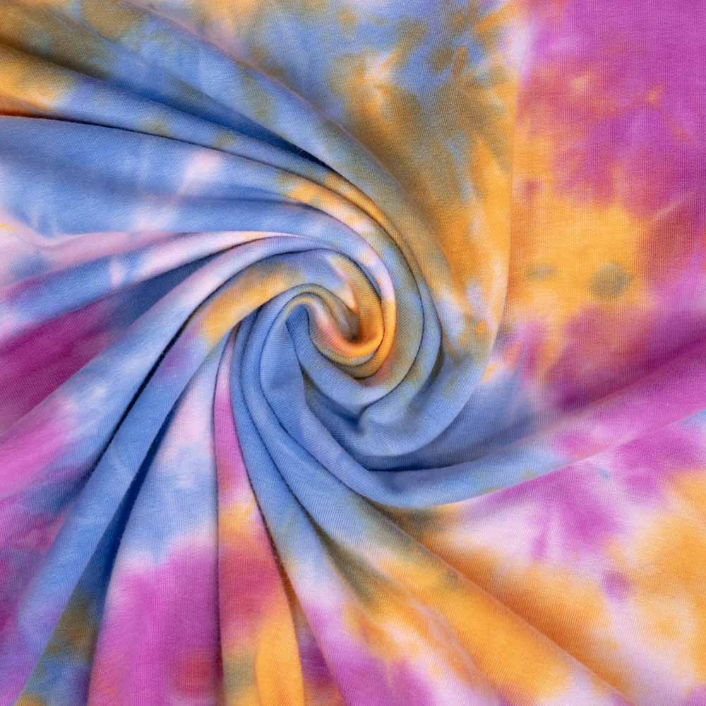 French Terry Sweat Batik beere - Stoffe bei Evlis Needle kaufen