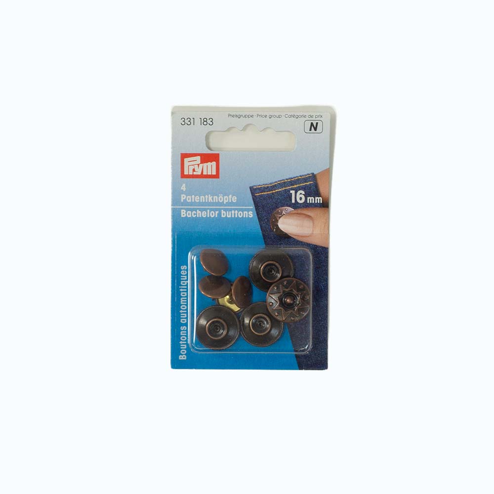 Prym Patentknöpfe Octa altkupfer 16mm 4 Stück - Metallknöpfe bei Evlis ...