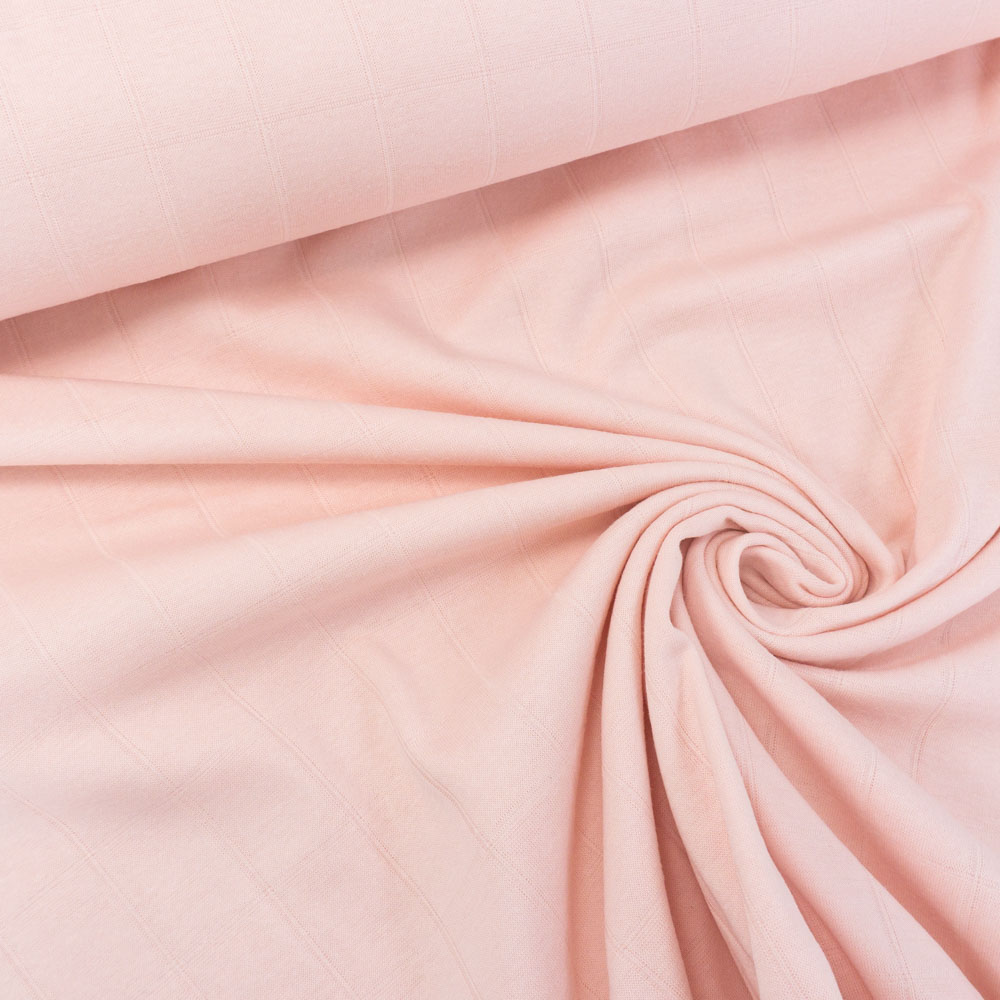 Musselin Jersey Double Uni rosa - Stoffe bei Evlis Needle kaufen